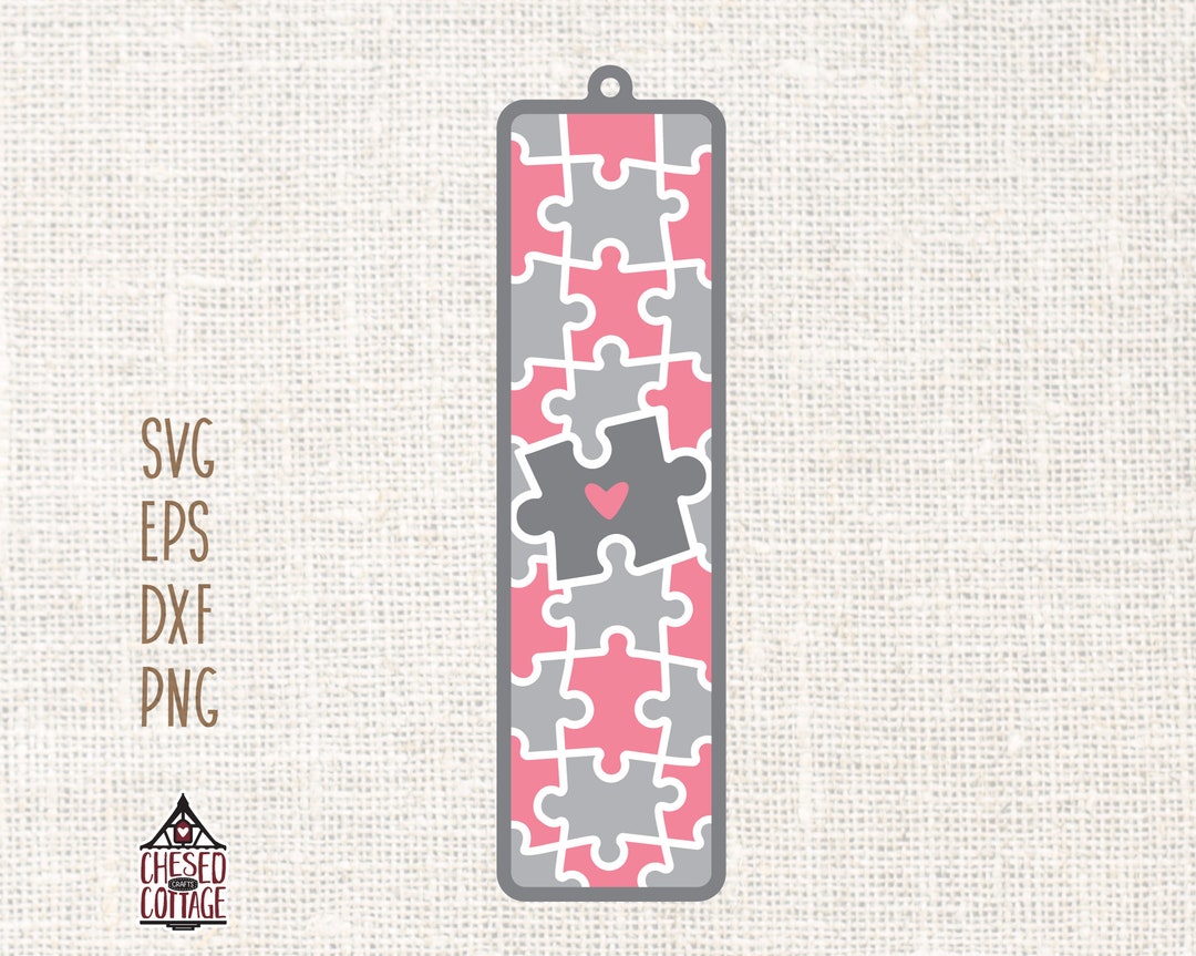 Bookmark SVG, Puzzle Bookmark SVG, Paper Cut Bookmark SVG, Layered Svg ...
