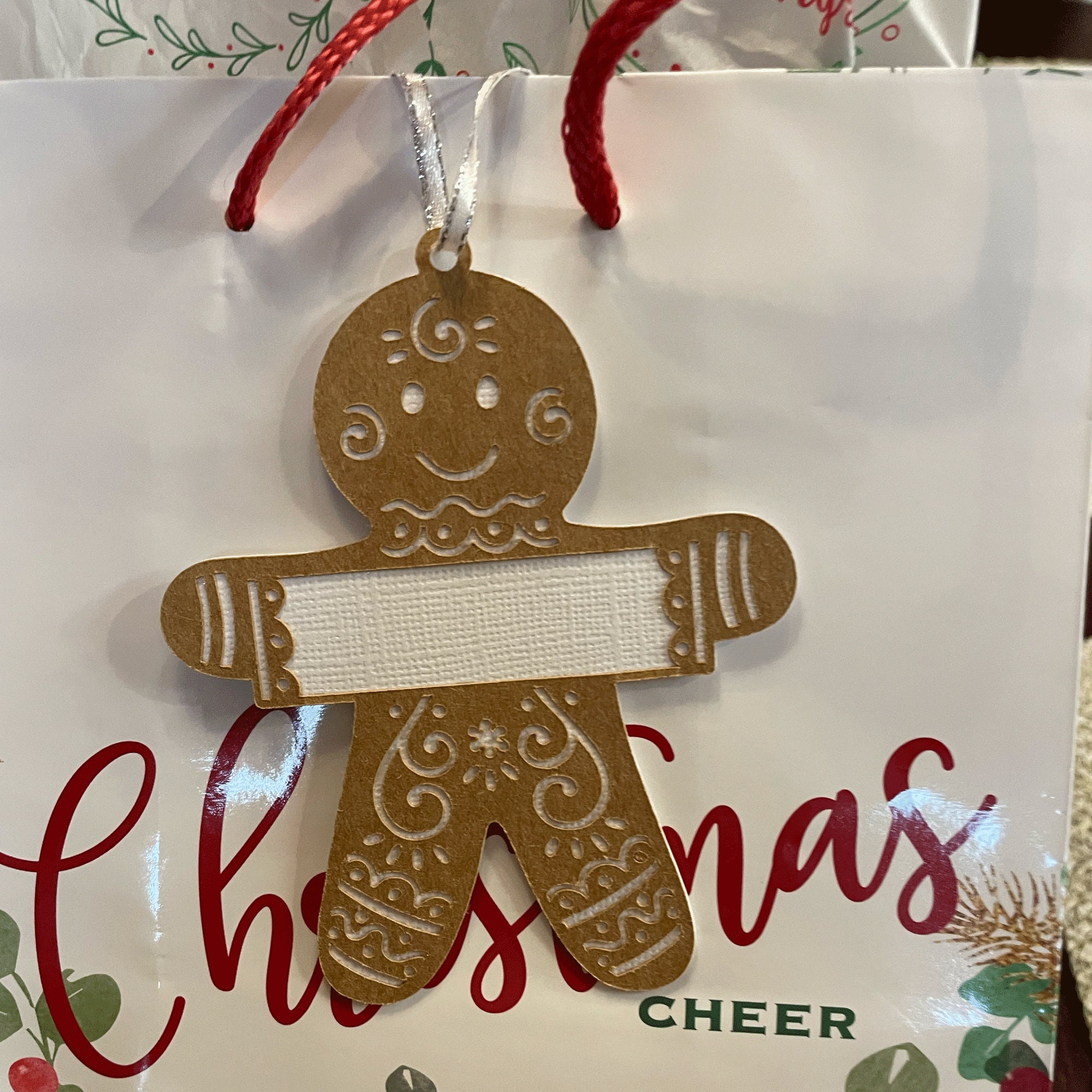 Christmas Tag SVG, Gingerbread Man SVG, Christmas Gift Tag SVG, Holiday ...