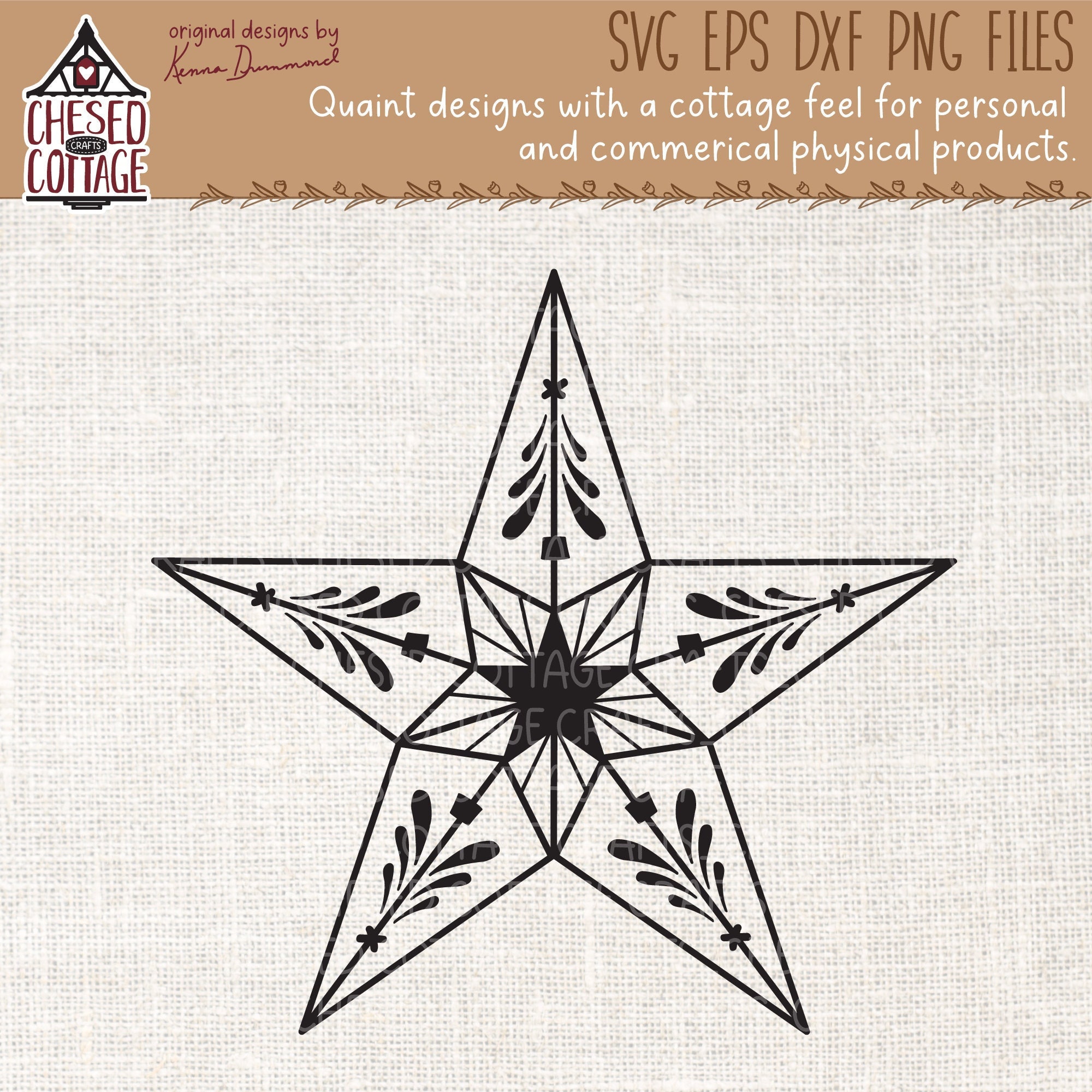 Primitive Star With A Font