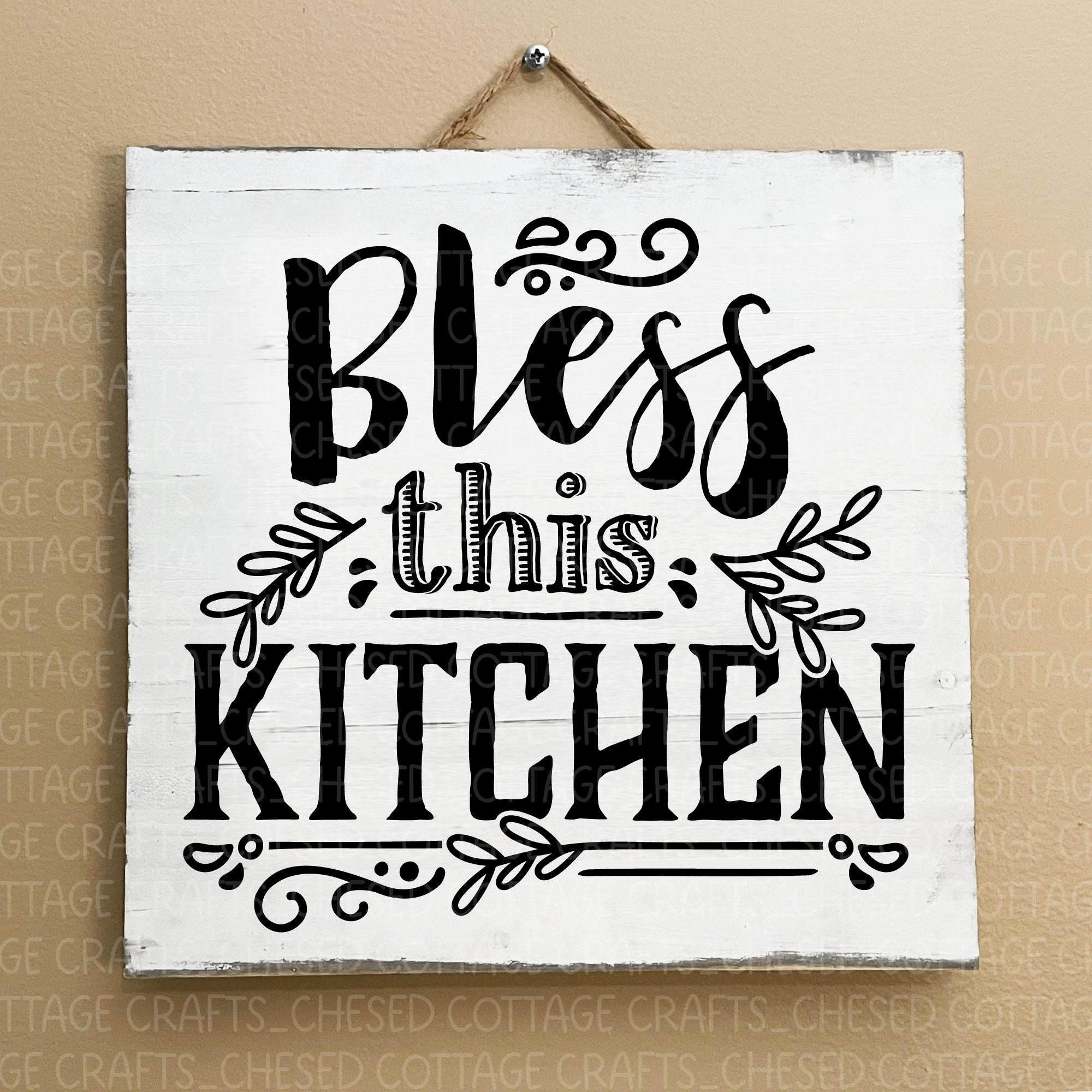 Bless This Kitchen SVG Kitchen SVG Kitchen Sign Svg Cooking - Etsy