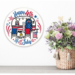 4th of July Svg, Camper SVG, PNG, Patriotic Camper Svg, Camping Sign ...