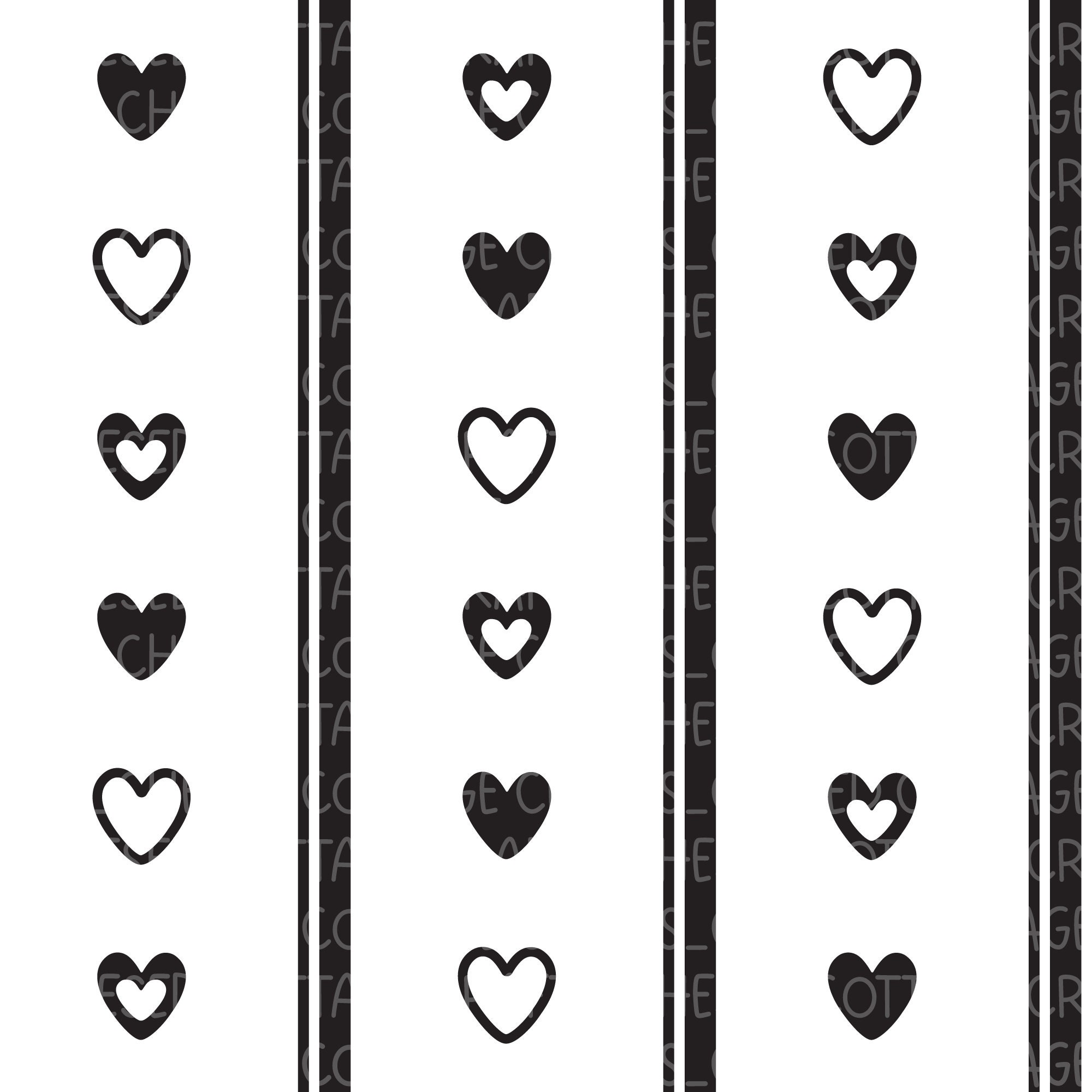 Corazón SVG Patrón SVG San Valentín SVG Decoración del - Etsy México