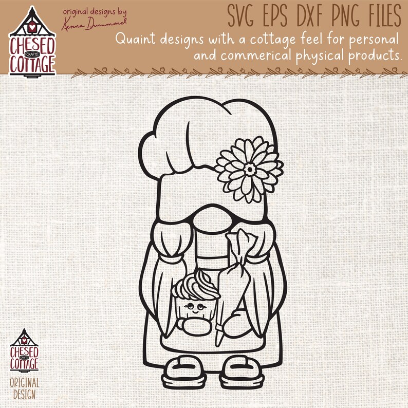 Baker Gnome SVG, Gnome SVG, Chef Gnome SVG, Gnome Png, Svg Gnome, Gnome ...