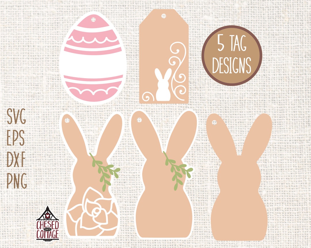 Easter Tag SVG, Easter Basket Tag SVG, Easter Bundle SVG, Gift Tag Svg ...