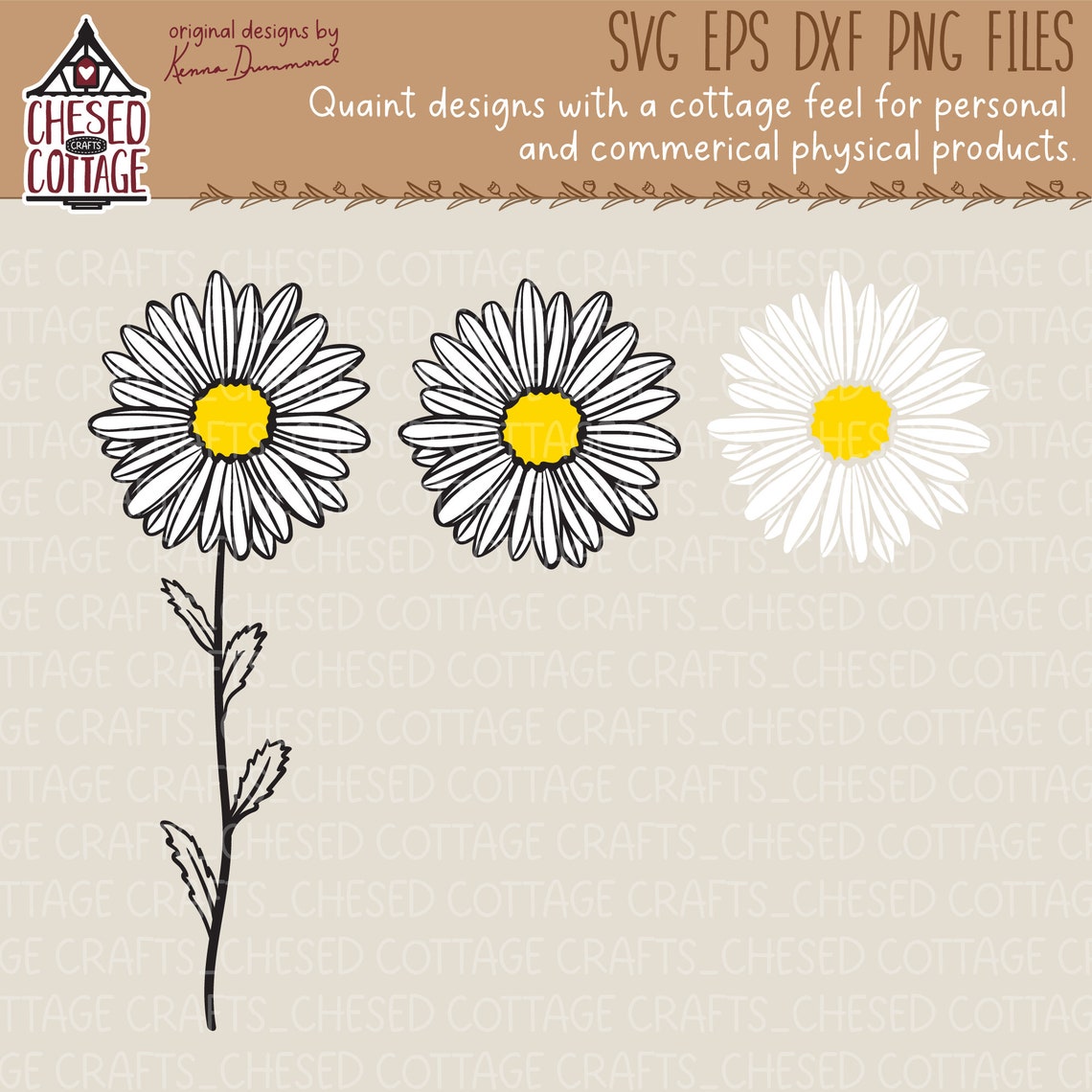 Daisy SVG Daisy Flower SVG Daisy With Stem SVG Svg Daisy - Etsy Australia