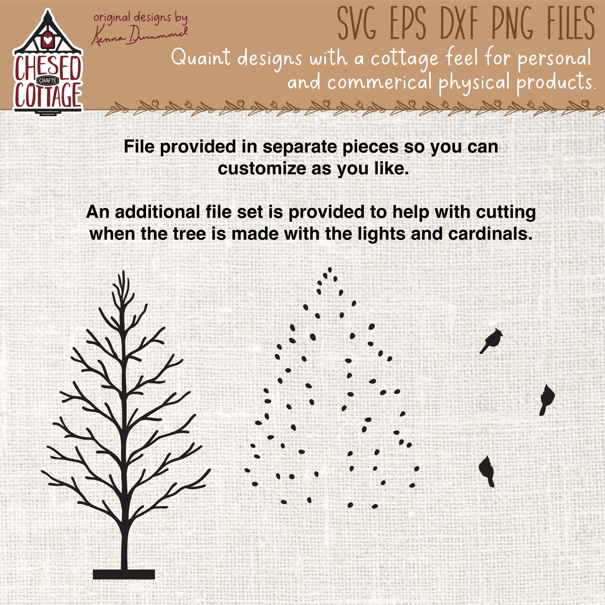 Tree SVG, Tree With Cardinal SVG, Cardinal Svg, Tree Silhouette Svg ...