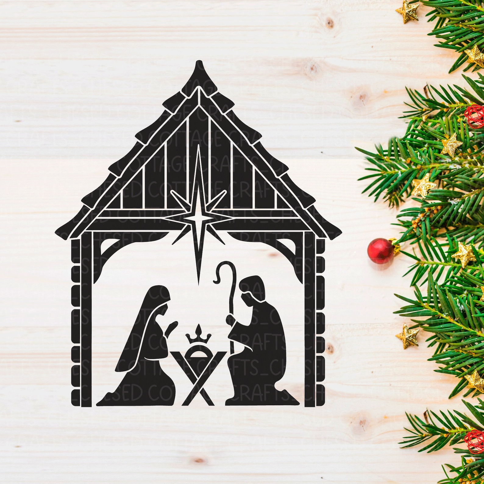 Nativity SVG Nativity PNG Nativity Scene Svg Nativity - Etsy
