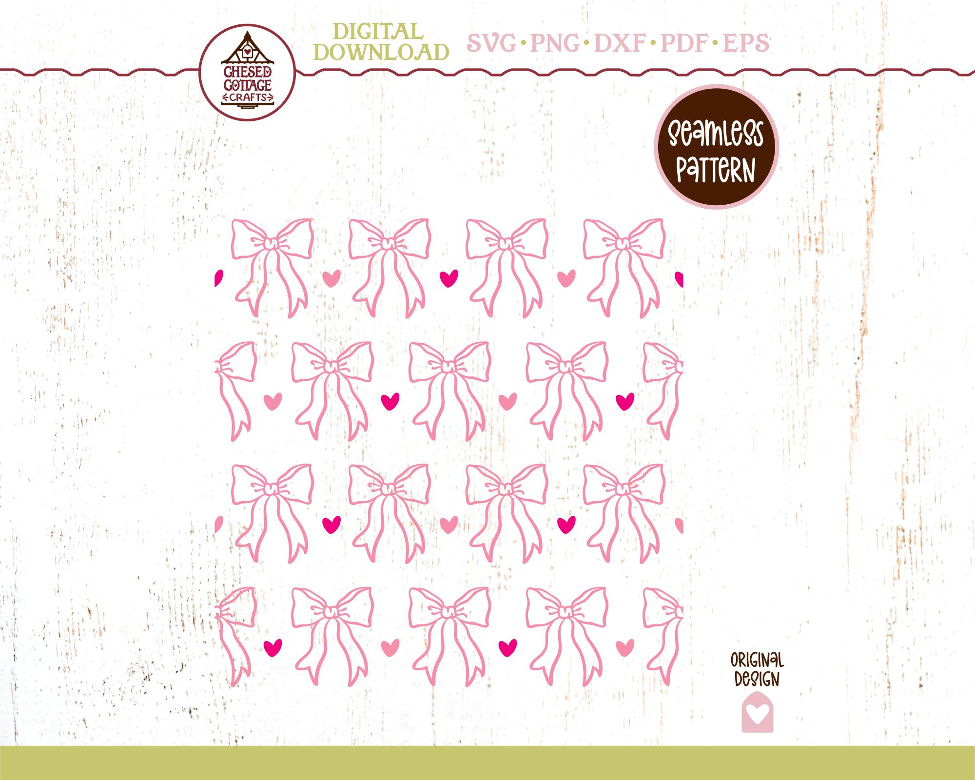 Bow Seamless Pattern SVG, Pattern SVG, Seamless Pattern Svg, Eps, Png ...