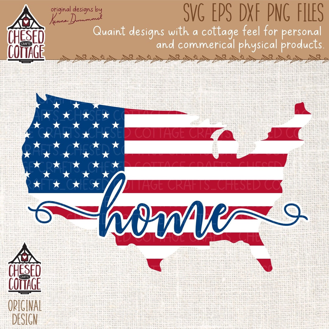 Home SVG, PNG, Americana Svg, Patriotic Svg, USA Svg, 4th of July Svg ...