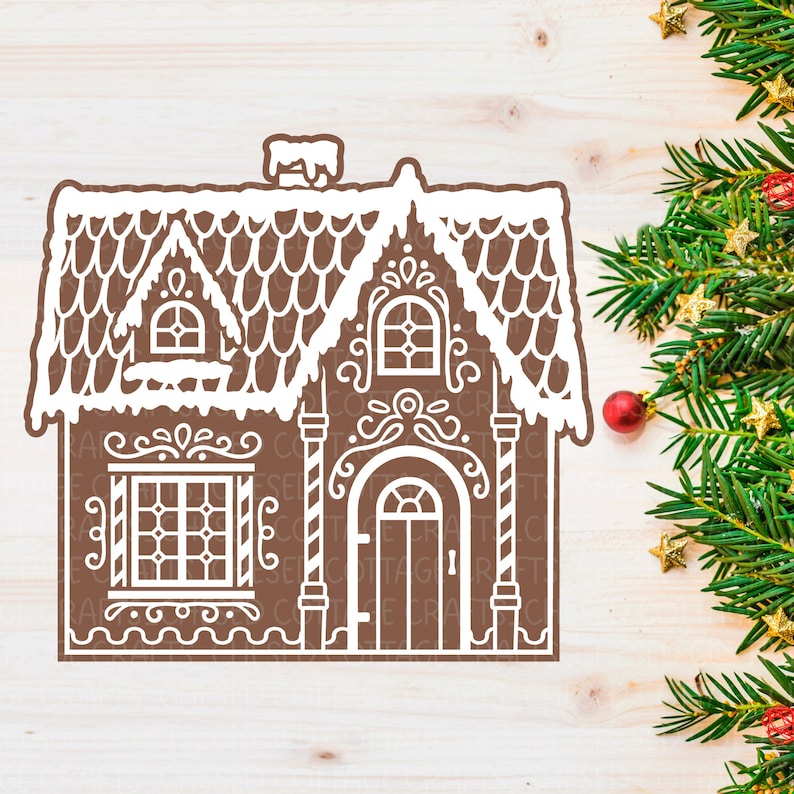 Gingerbread House SVG Gingerbread SVG Christmas SVG - Etsy