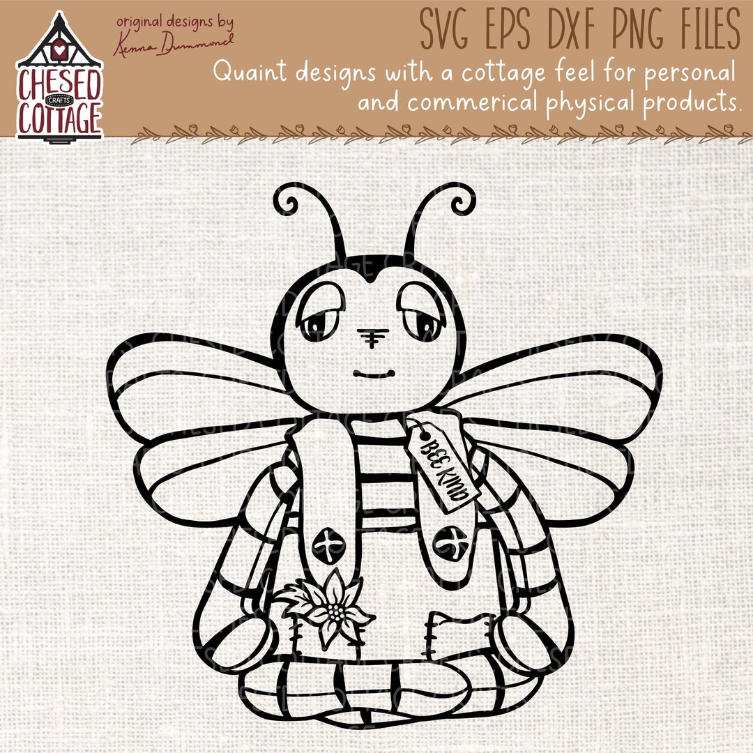 Bee SVG, Bee Kind Svg, Primitive Bee SVG, Country Decor SVG, Primitive ...