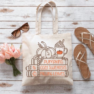 Fall Book SVG, Fall Svg, Autumn Svg, Pumpkin Spice Svg, Reading SVG ...
