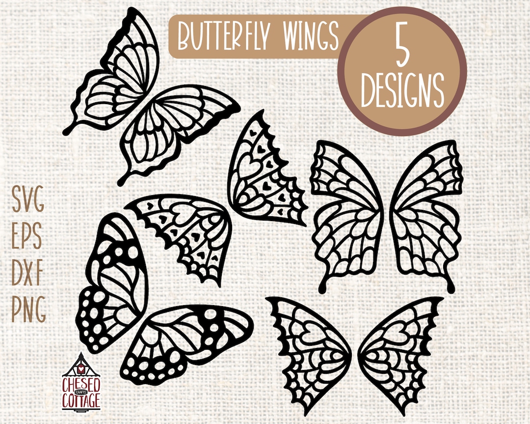 Butterfly Wings SVG, Butterfly Wings SVG Bundle, Butterfly Svg ...