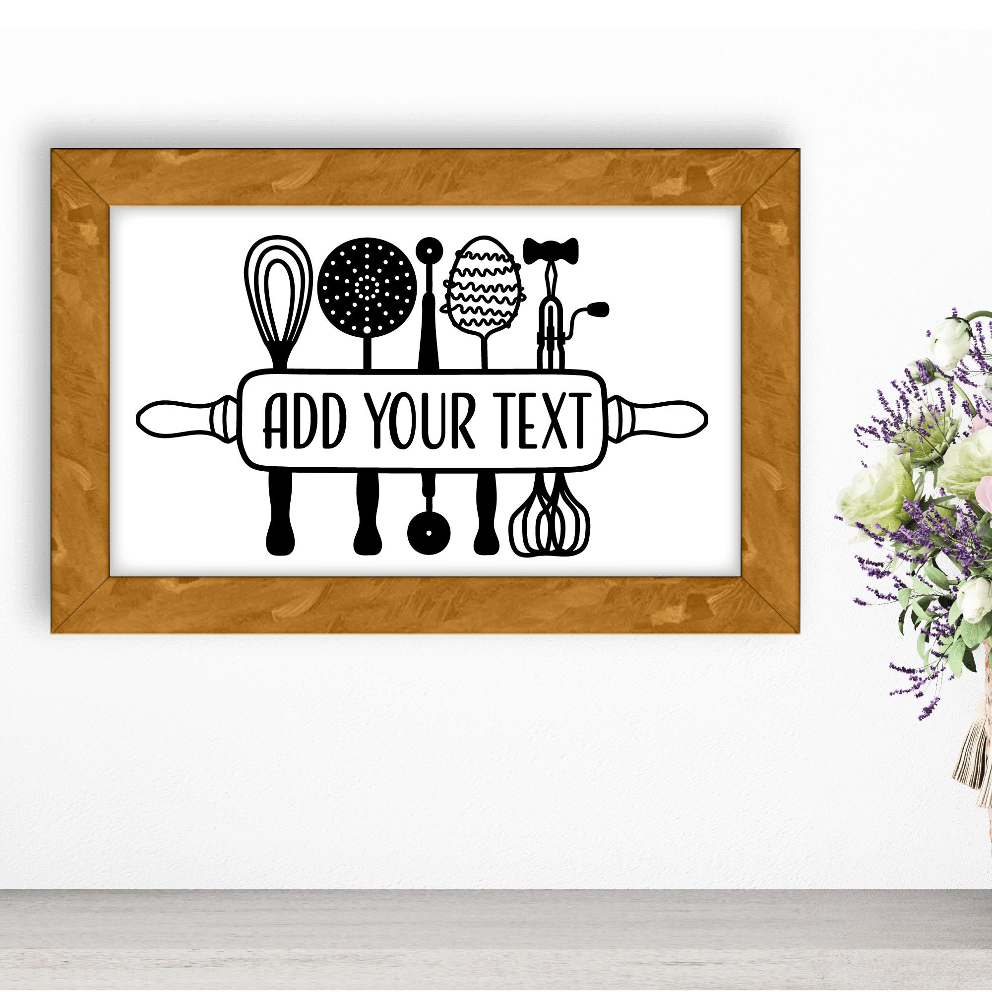 Kitchen Utensils SVG Kitchen SVG Kitchen Utensils Monogram - Etsy