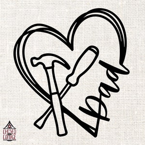 Dad Heart SVG, Heart SVG, Fathers Day SVG, Dad Svg, Fathers Day Png ...