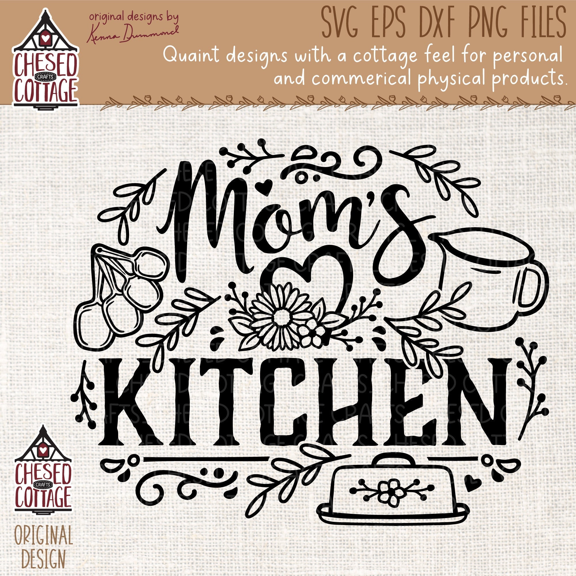 Mom's Kitchen SVG Kitchen SVG Kitchen Sign Svg - Etsy