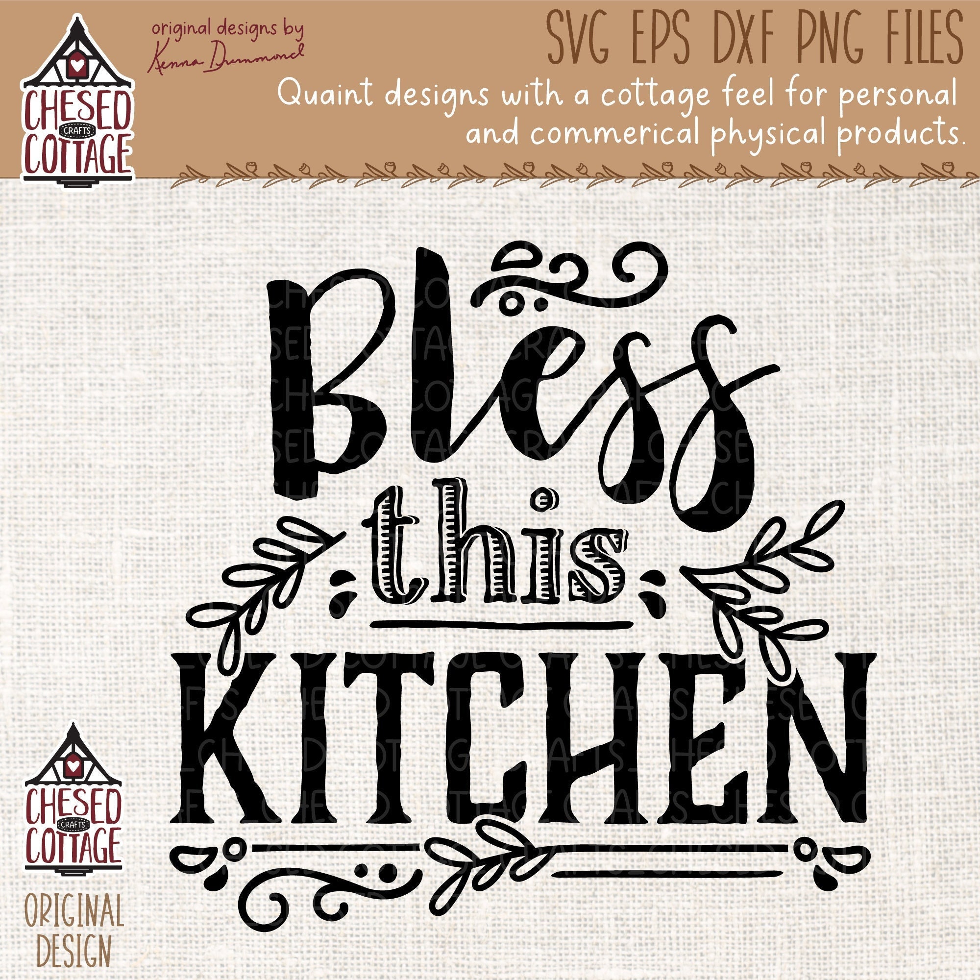 Bless This Kitchen SVG Kitchen SVG Kitchen Sign Svg Cooking - Etsy