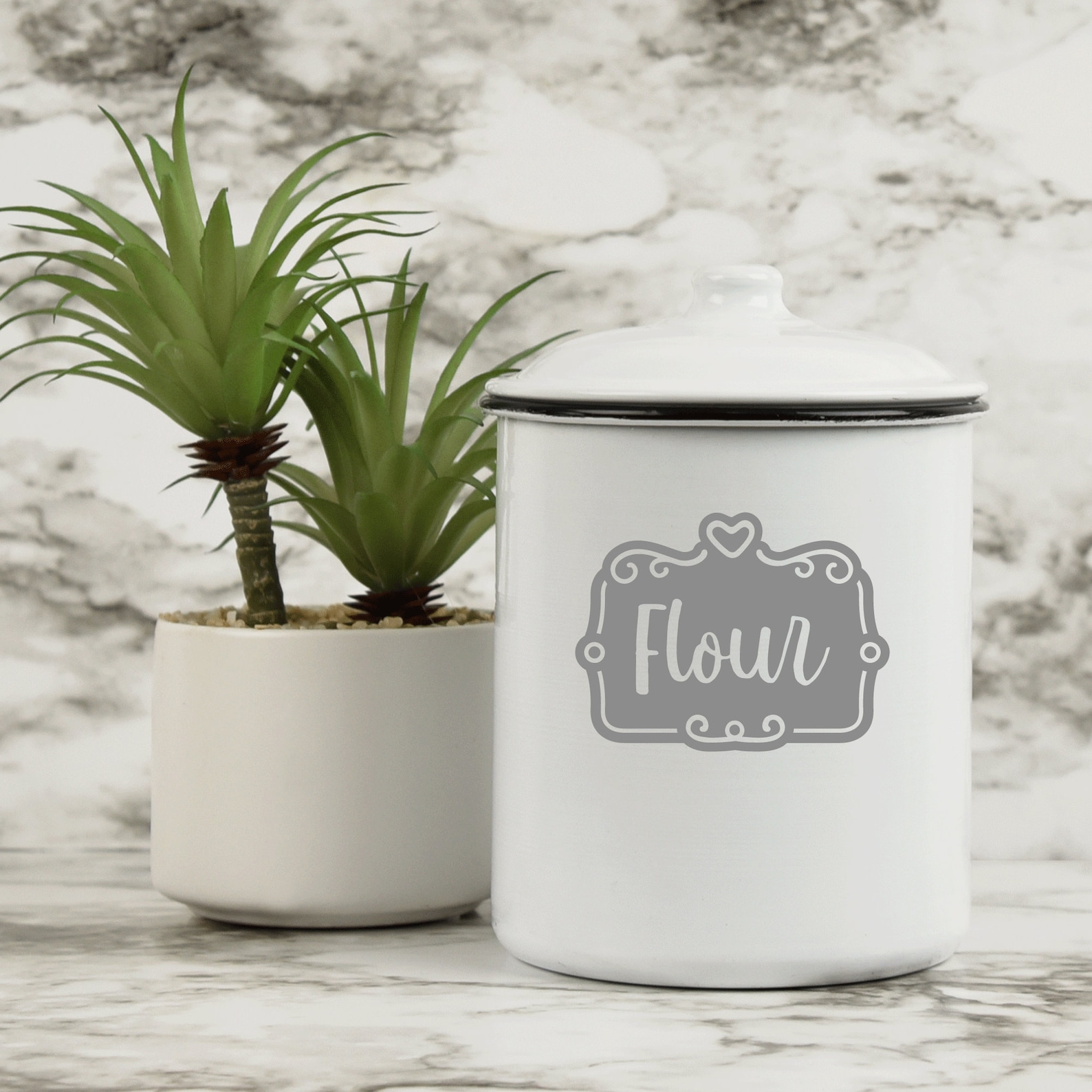 Vintage Scroll Canister Label SVG Bundle, Canister Labels SVG, Kitchen ...