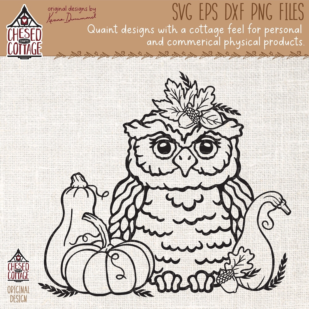 Fall SVG, Owl With Pumpkins SVG, Pumpkin SVG, Autumn Svg, Fall Leaves ...