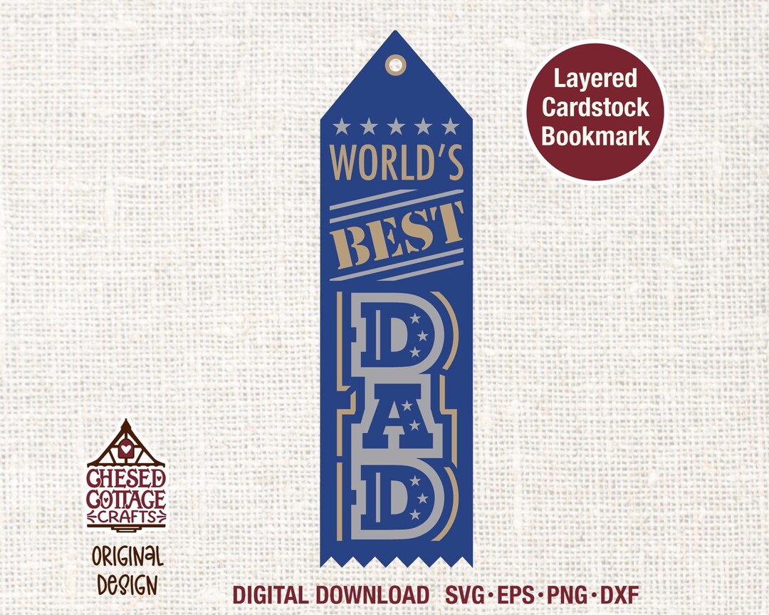 Bookmark SVG, Dad Bookmark SVG, Father's Day Bookmark SVG, Father's Day ...
