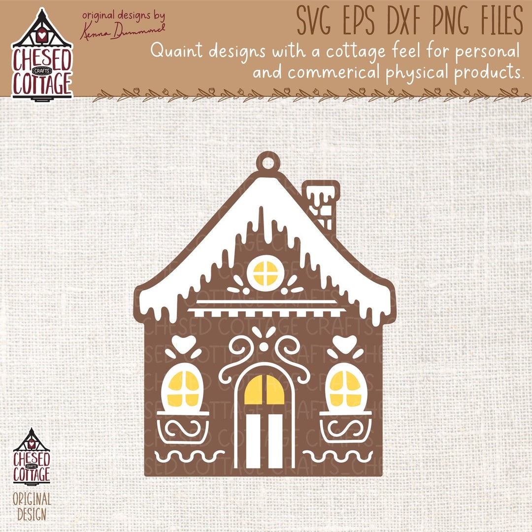 Christmas Tag SVG, Gingerbread House SVG, Christmas Gift Tag SVG ...