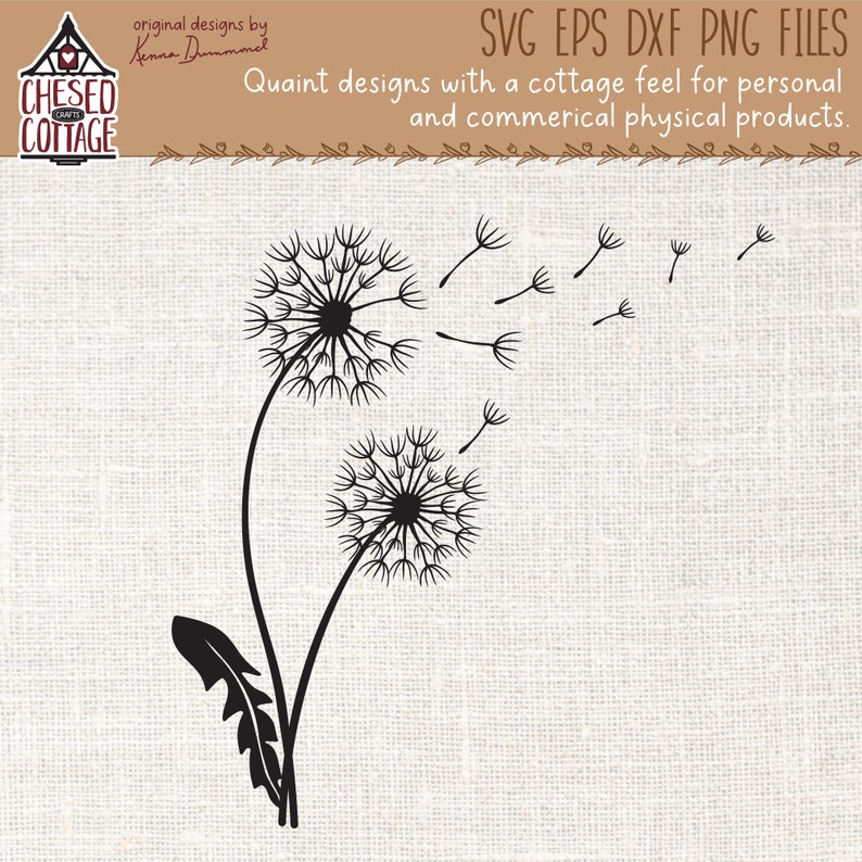 Dandelion SVG, Floral SVG, Dandelion Bundle SVG, Dandelion Png, Flower ...