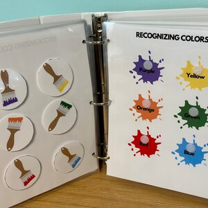 Matching Colors Game, Printable Busy Book Worksheets, Educational ...