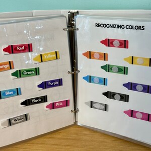 Matching Colors Game, Printable Busy Book Worksheets, Educational ...