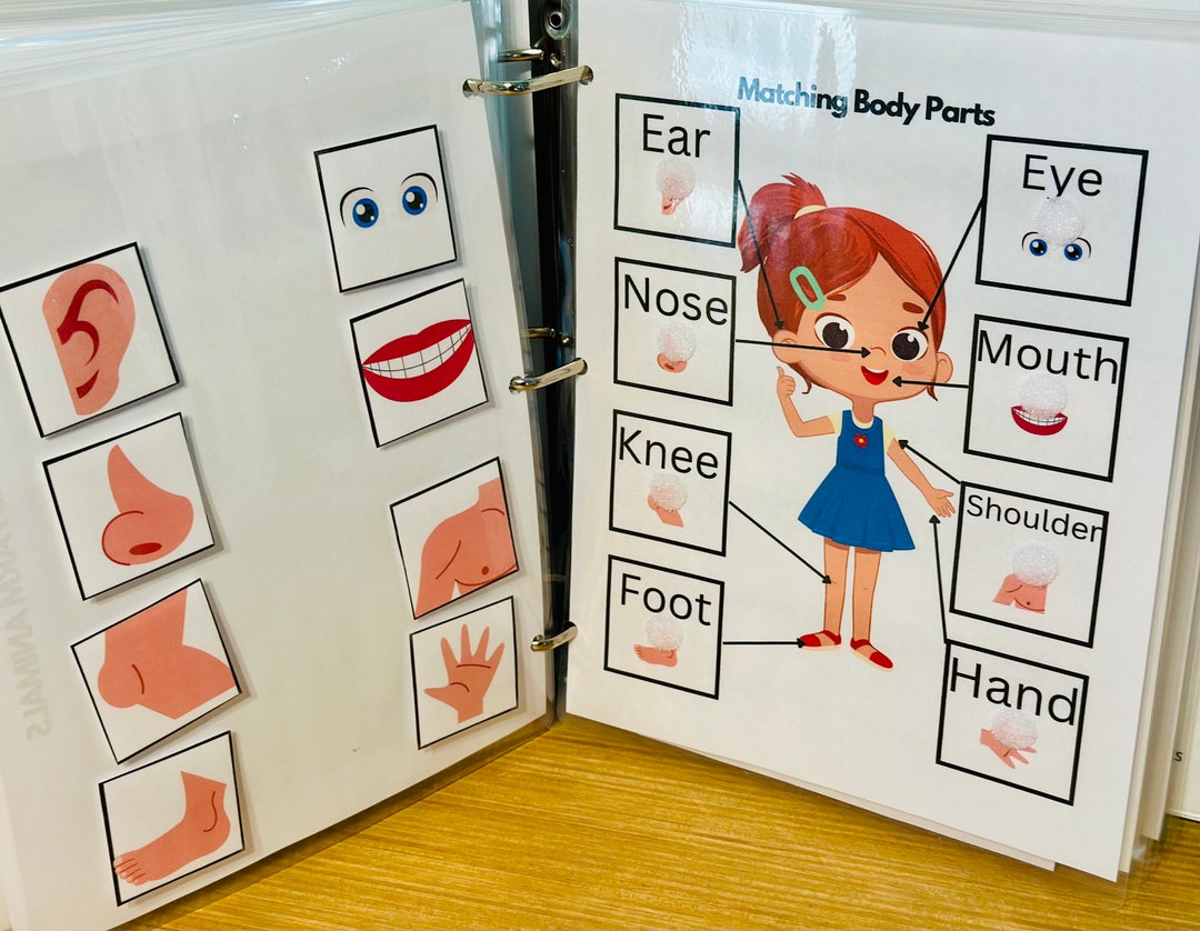 Human Body and Matching Emotions Game, Printable Busy Book Worksheets ...