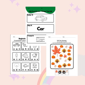 Preschool, Prek, and Kindergarten Ultimate Worksheet Bundle, Printable ...