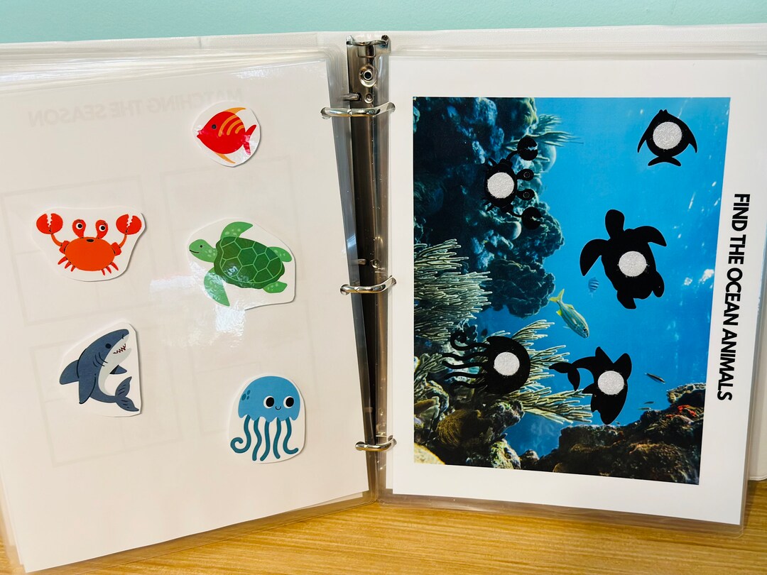 Matching Animals Game, Printable Busy Book Worksheets, Educational ...