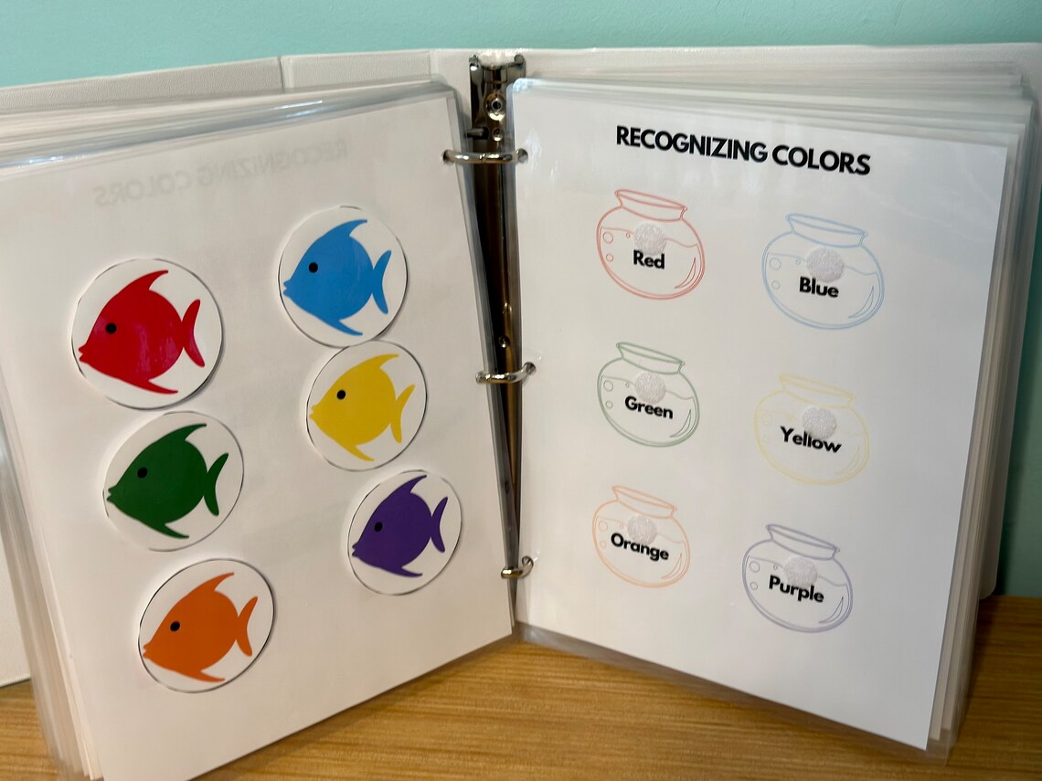Matching Colors Game, Printable Busy Book Worksheets, Educational ...