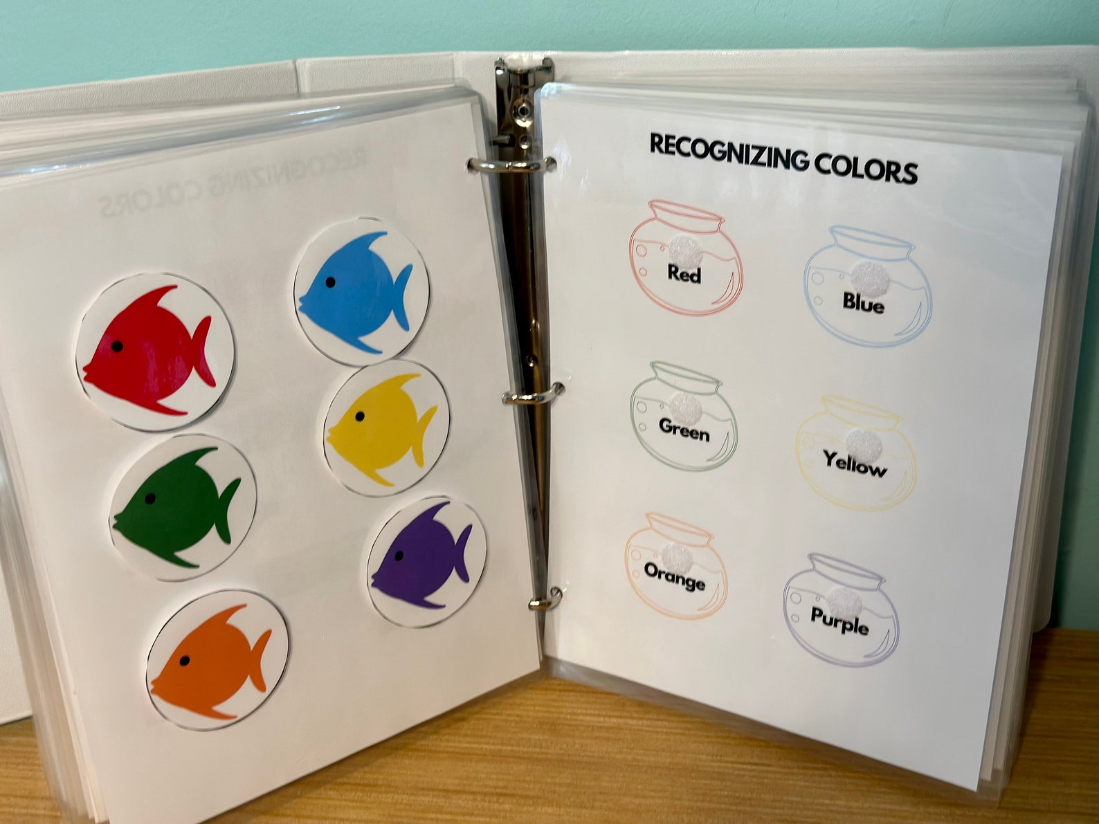 Matching Colors Game, Printable Busy Book Worksheets, Educational ...