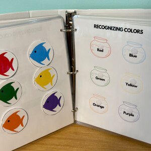 Matching Colors Game, Printable Busy Book Worksheets, Educational ...