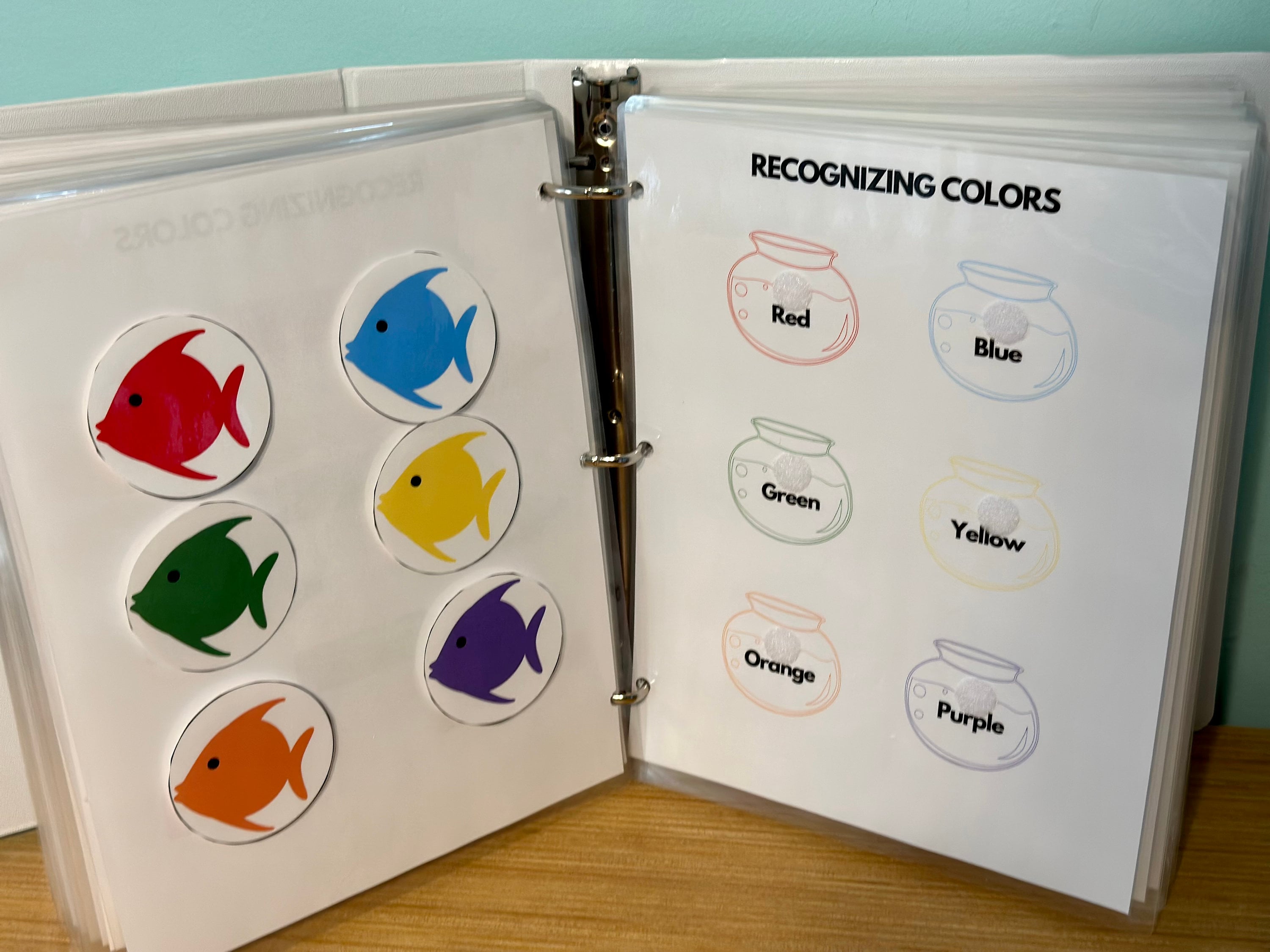Matching Colors Game, Printable Busy Book Worksheets, Educational ...