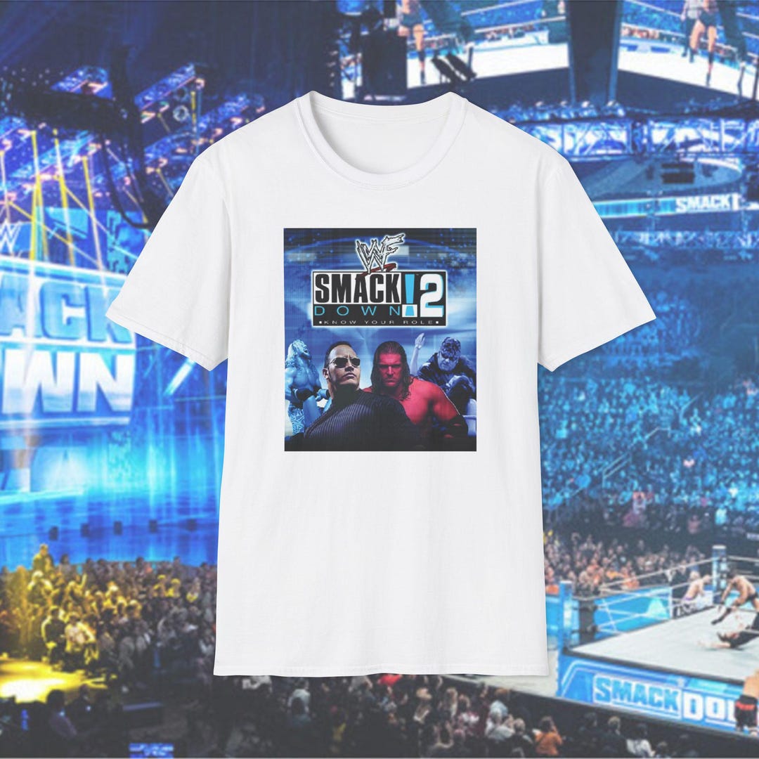 Gaming Wrestling Fan Unisex T-shirt, Retro Smackdown Game Tee, Gift for ...