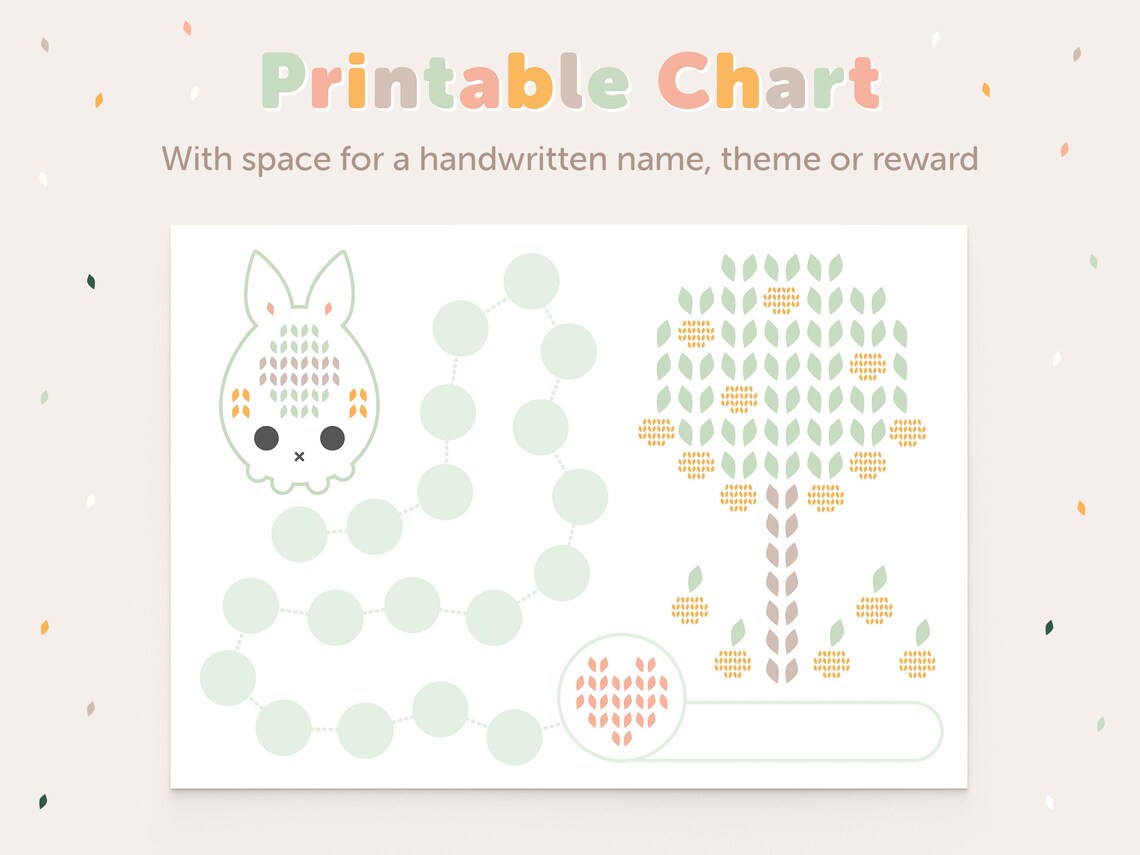 Bunny Printable Chart Bundle Toddler Chart Potty Training - Etsy