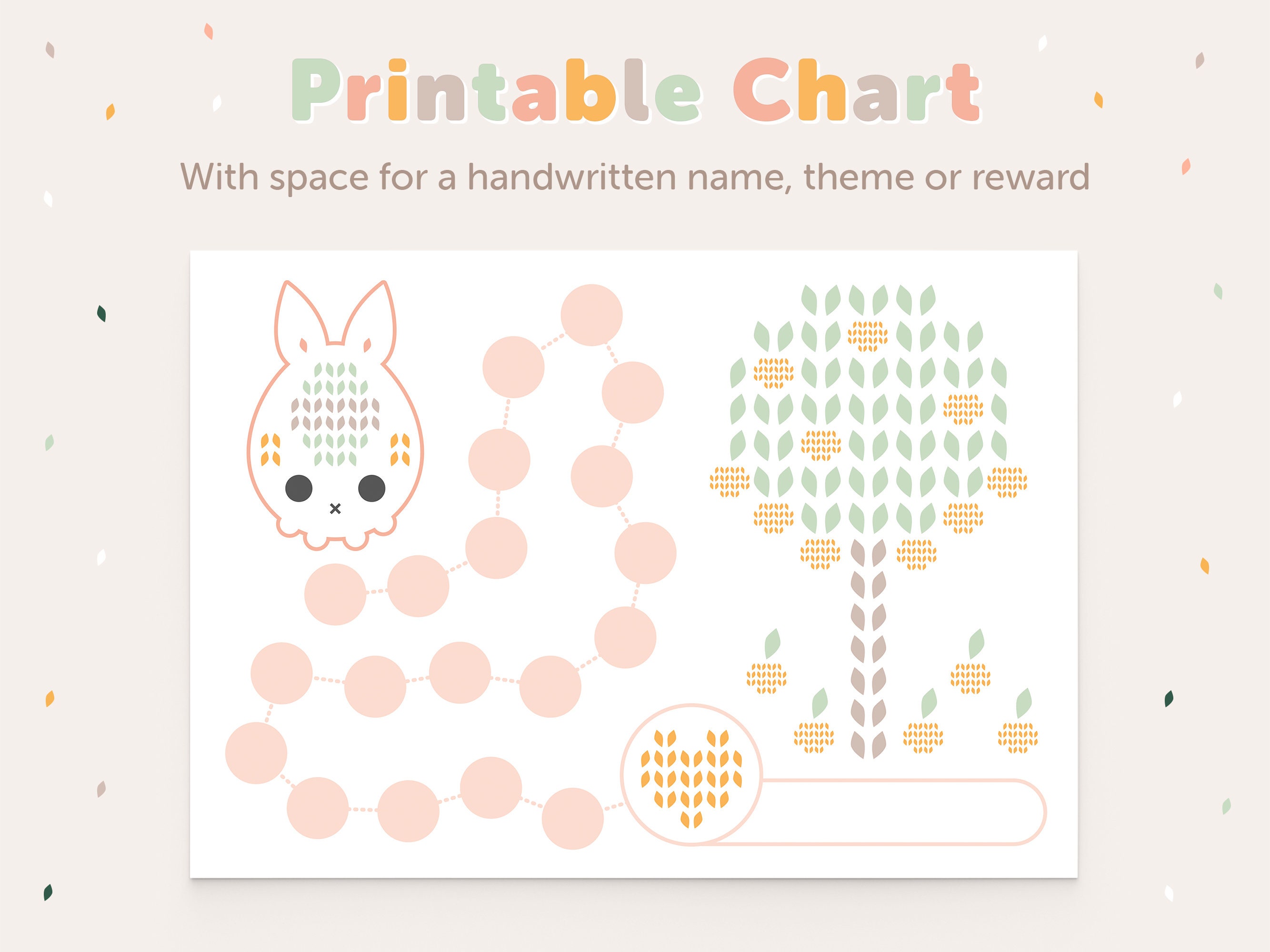 Bunny Printable Chart Bundle Toddler Chart Potty Training - Etsy