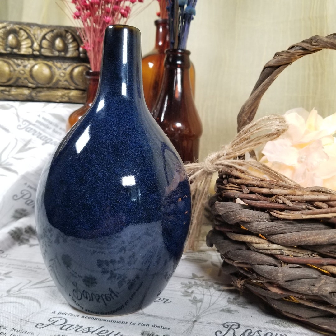 Minimalist Blue Bud Vase for Home Decor Ceramic - Etsy