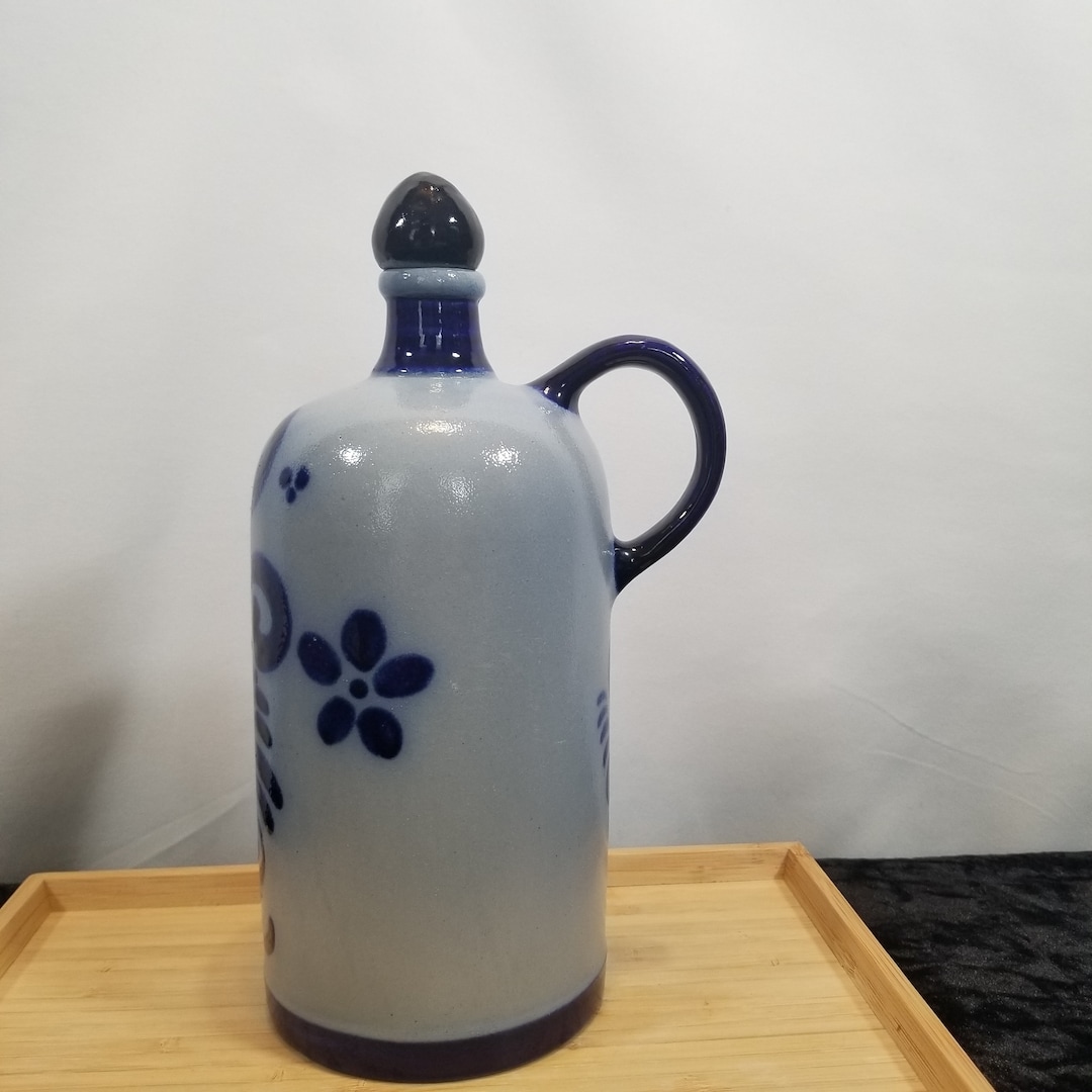 German Salt Glazed Decanter German Stoneware Decanter Rustic - Etsy