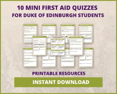 FIRST AID QUIZZES | Duke of Edinburgh Students Mini Quizzes | 10 ...