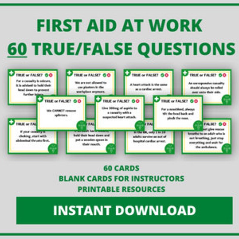 First Aid Quiz - Etsy New Zealand