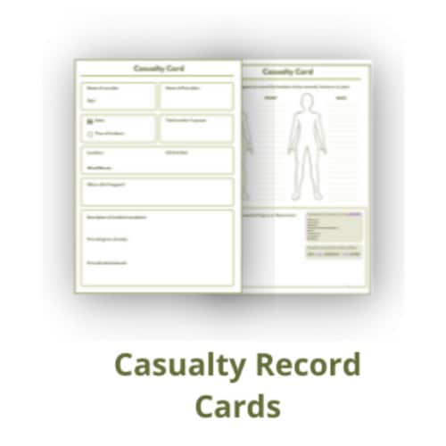 Outdoor First Aid Casualty Cards | Outdoor First Aid | Outdoor First ...