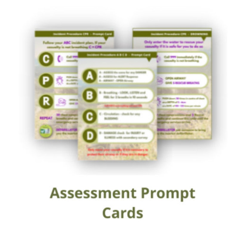 Outdoor First Aid Casualty Cards | Outdoor First Aid | Outdoor First ...