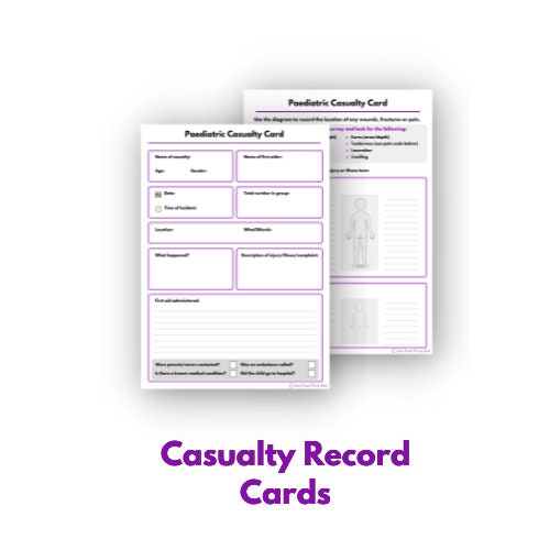 Paediatric First Aid Casualty Cards | Paediatric First Aid | First Aid ...