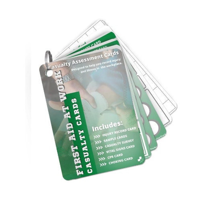 First Aid at Work Casualty Cards First Aid Kits First Aid Equipment ...