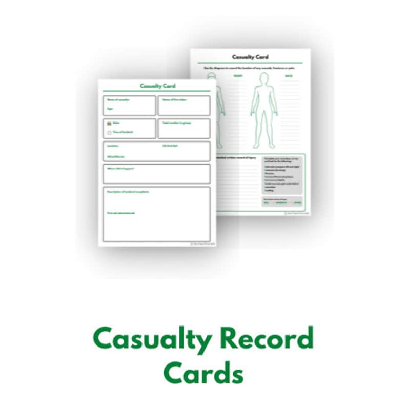 First Aid at Work Casualty Cards | First Aid Kits | First Aid Equipment ...