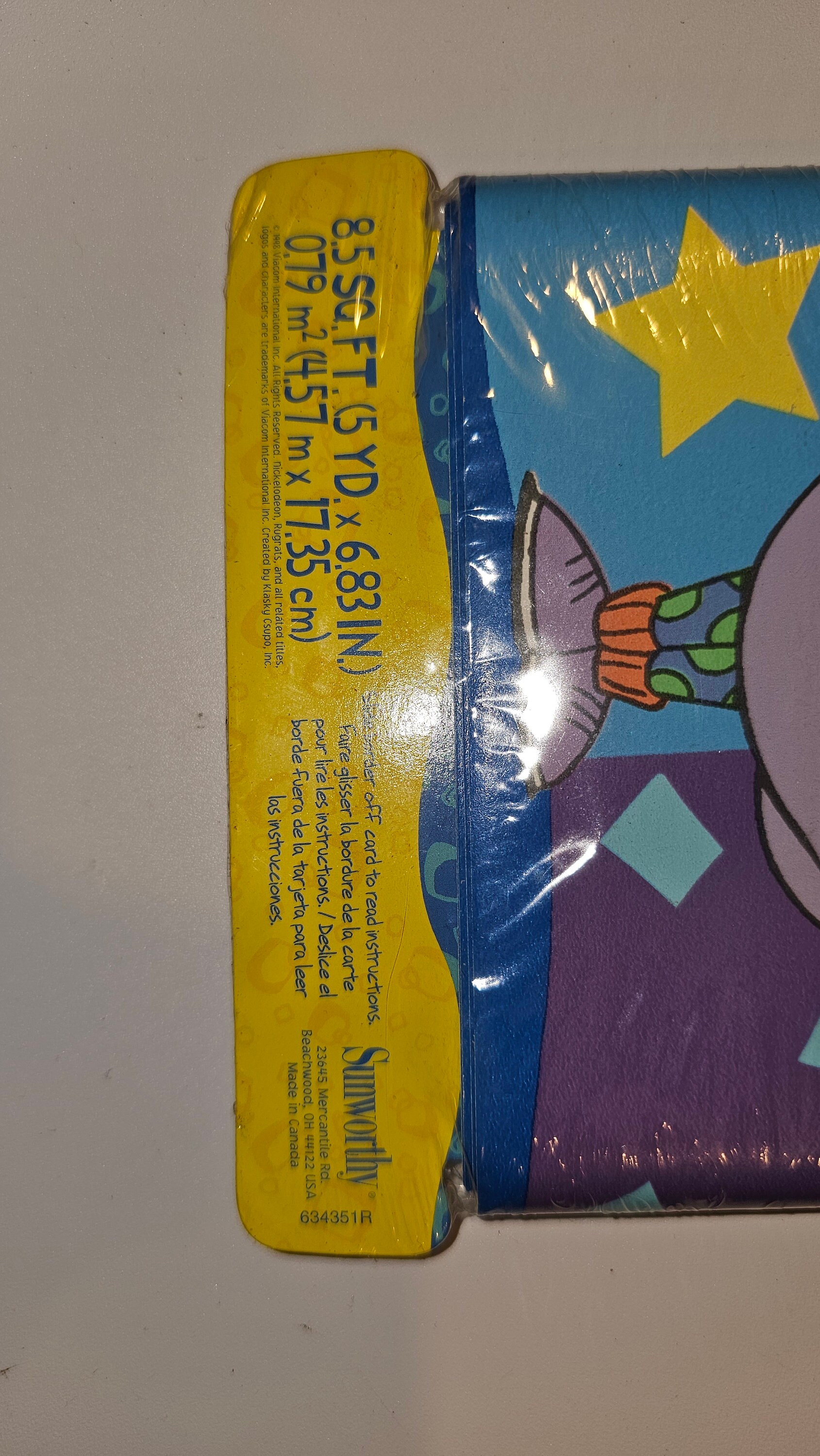 Rugrats 1998 New Nickelodeon Rugrats Boys Wallpaper Wall Border 8 Yds ...