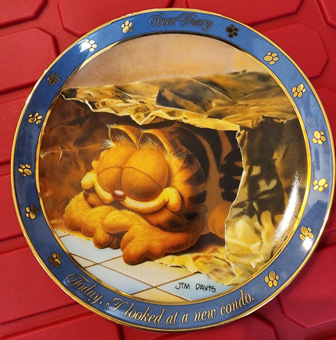 Garfield Collector Plate – "dear Diary" Series by Jim Davis (number ...