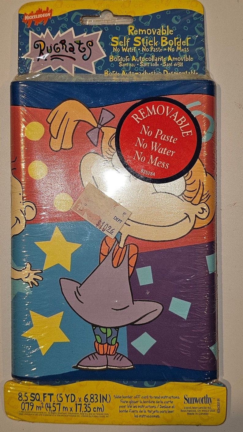 Rugrats 1998 New Nickelodeon Rugrats Boys Wallpaper Wall Border 8 Yds ...